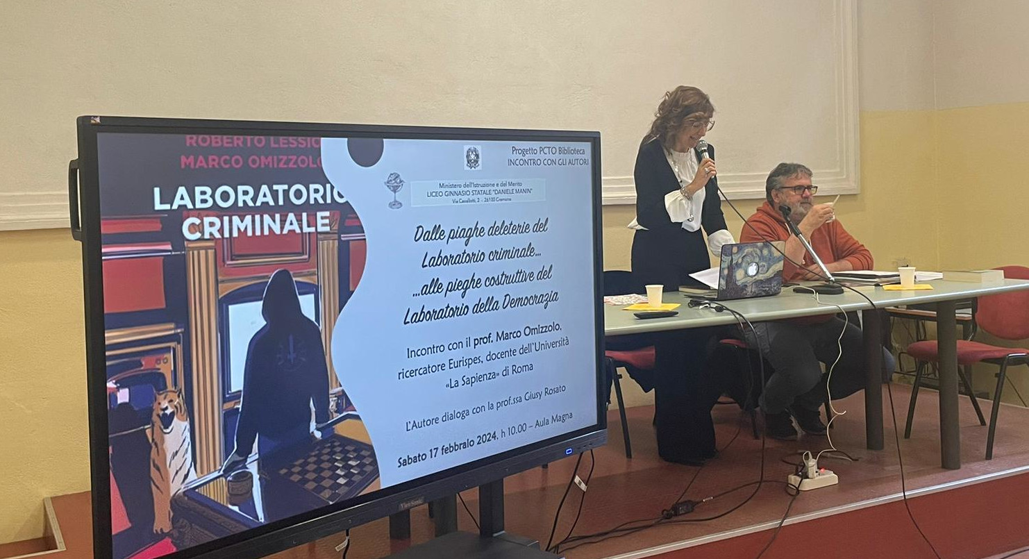 Al Manin una "lezione" con Marco Omizzolo dell'Eurispes - Cremonaoggi