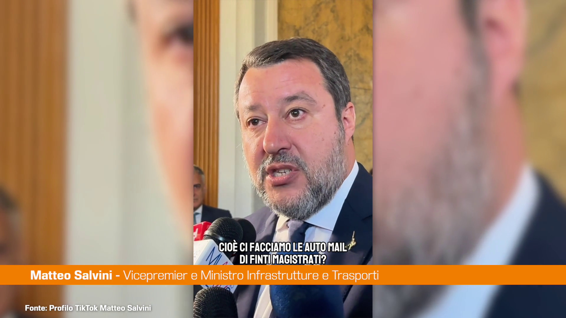 Salvini "Giudice mail su Meloni non dovrebbe più essere al suo posto ...